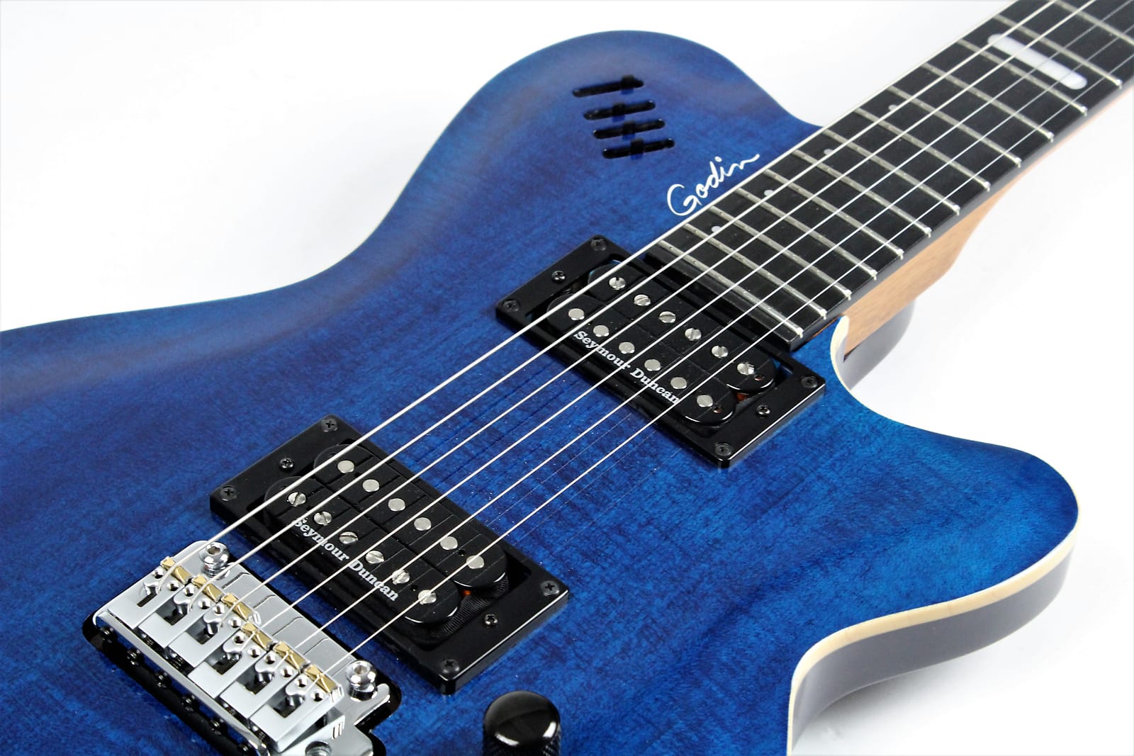 Godin LGXT Trans BlueAA SF 2015 w/GigBag – Gerald Musique